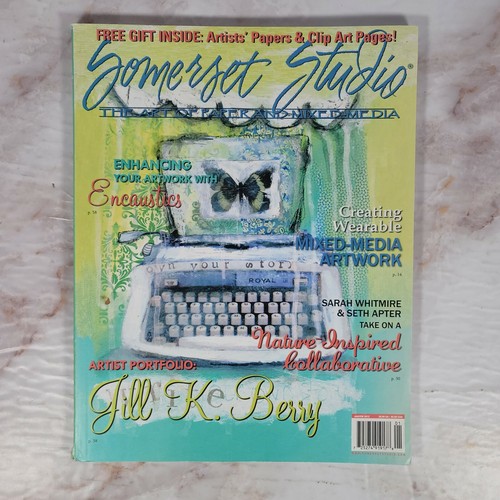 Somerset Studio Magazine Jan/Feb 2012 Mixed Media Cheerful Chartreuse ...