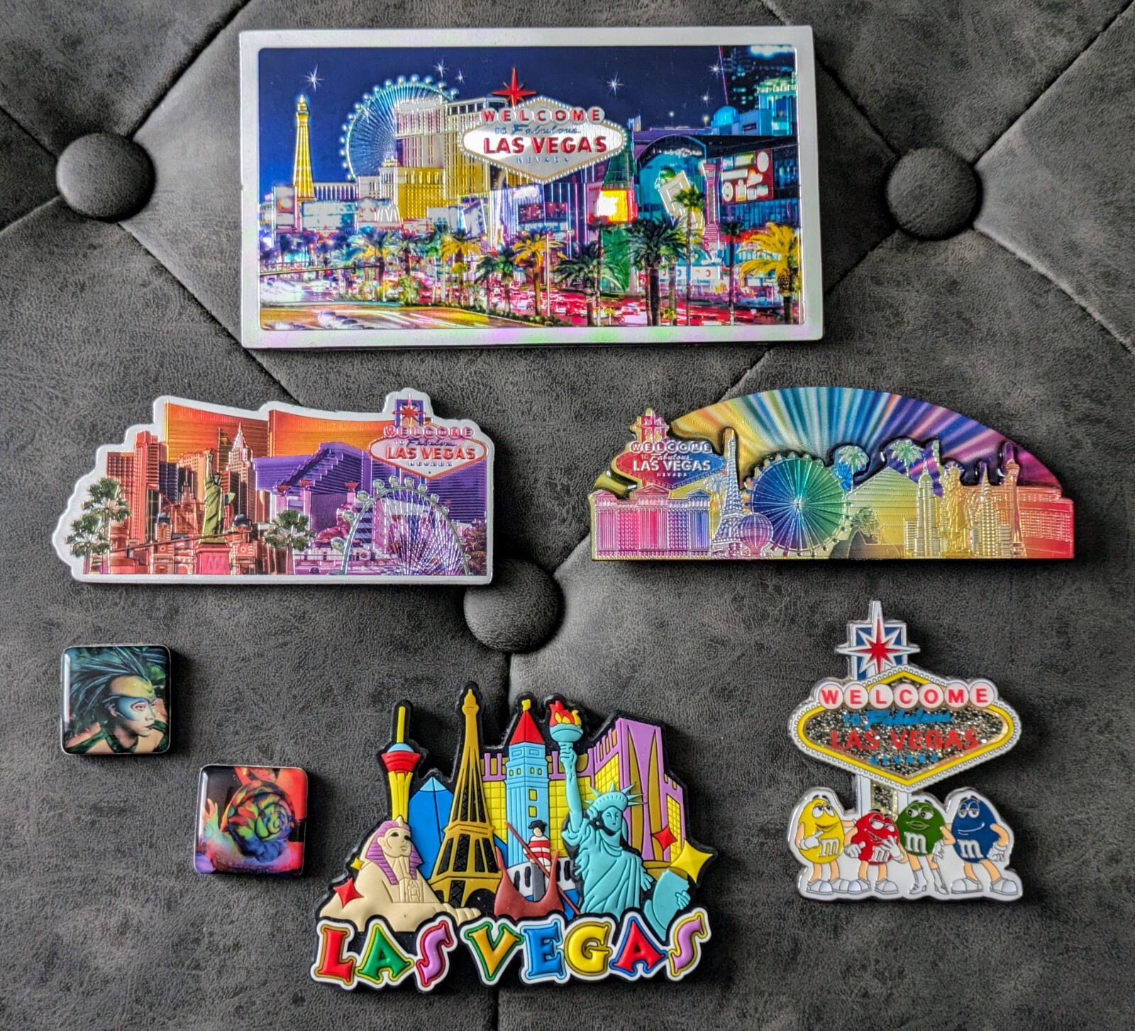 Lot Of 7 LAS VEGAS Souvenir Magnets: Las Vegas Strip, Welcome To Las ...