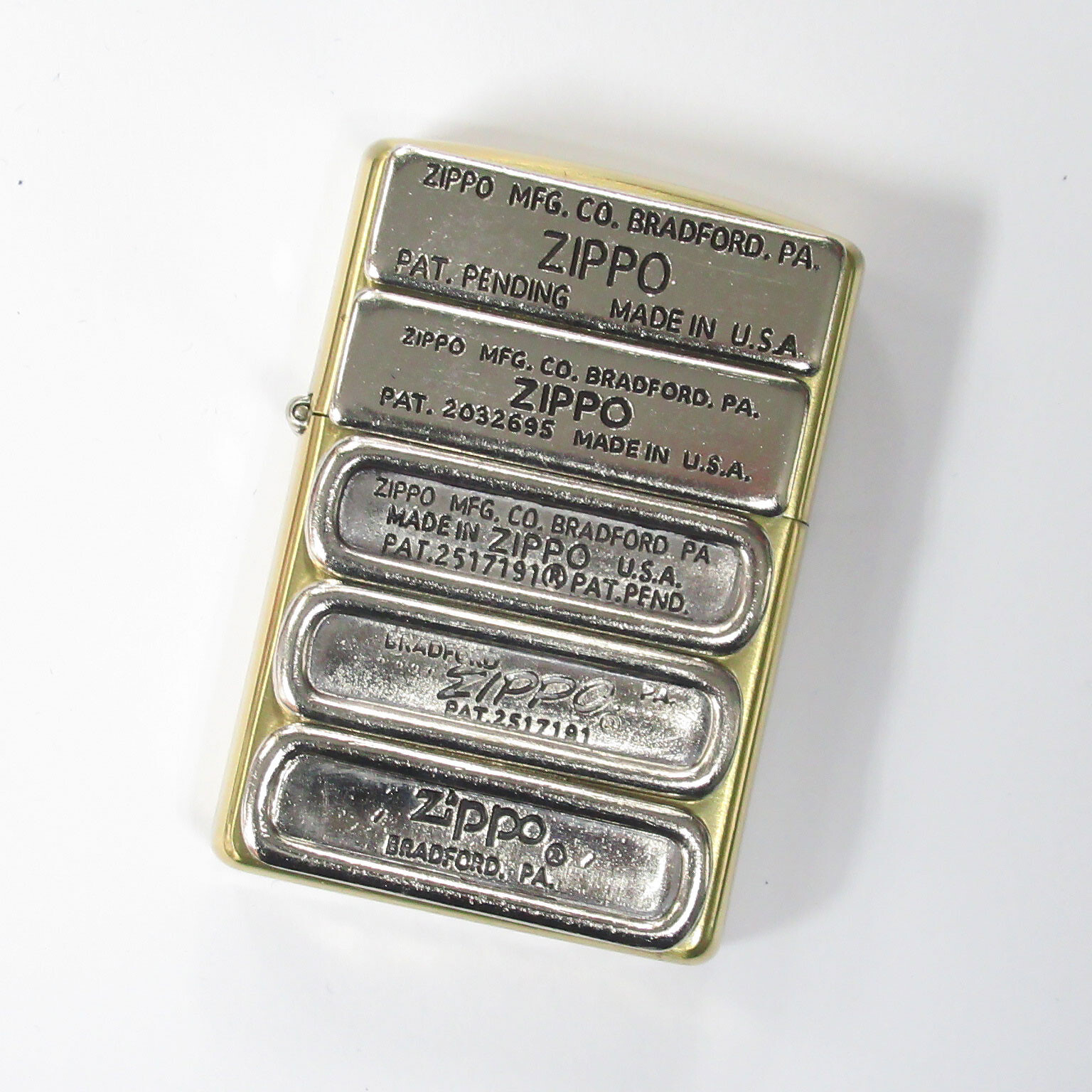 Vintage Zippo Bottom Code Metal Brass Nickel 1996 Japan Limited Oil ...