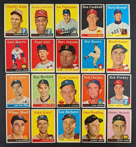 1958 Topps Baseball Set Break 20 Cards | eBay