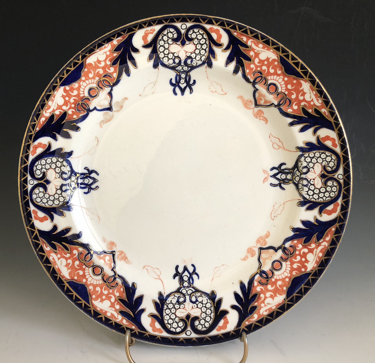 Set Of 2 Antique Royal Crown Derby England Imari Pattern # 1270 Plate 9 ...