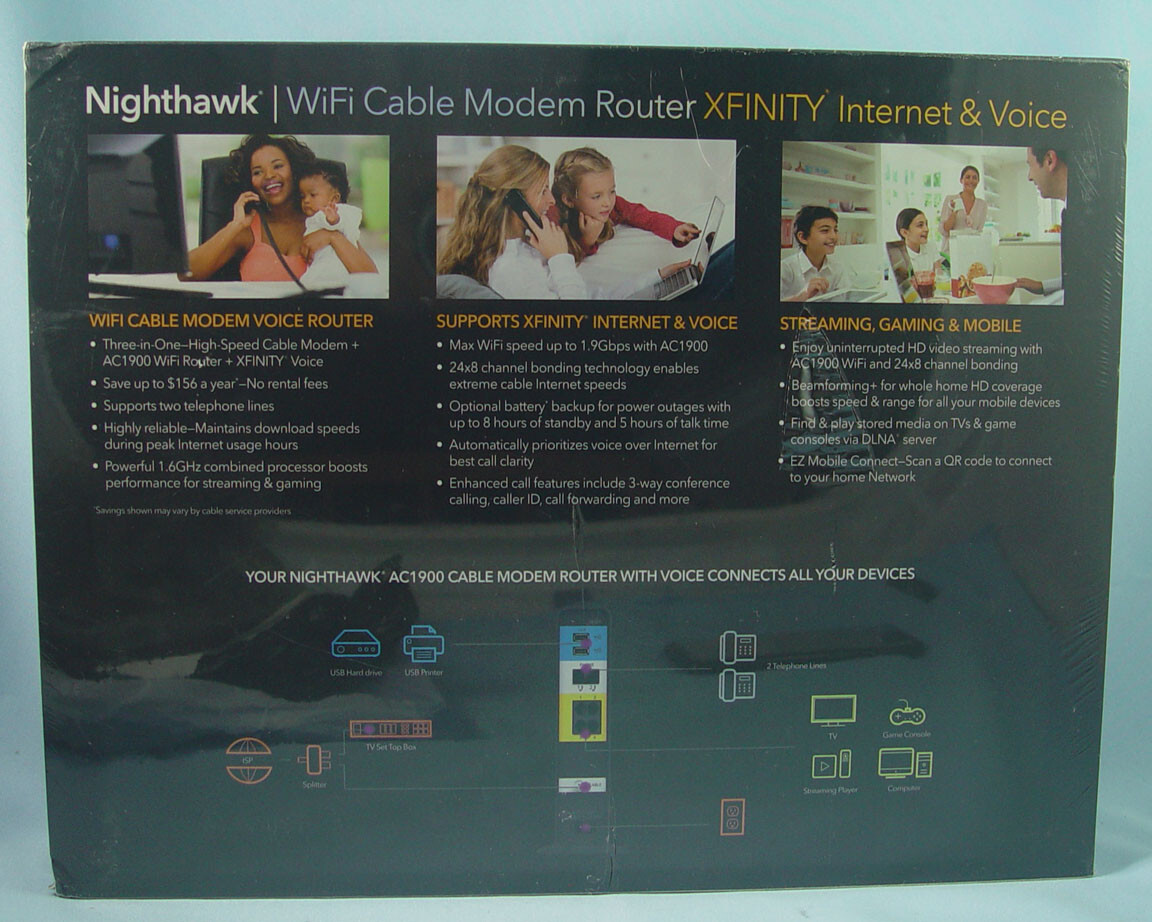 NETGEAR NighthawkC7100V-100NAS Wireless Router for sale online | eBay