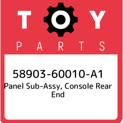 58903-60010-A1 Toyota Panel sub-assy, console rear end 5890360010A1 ...