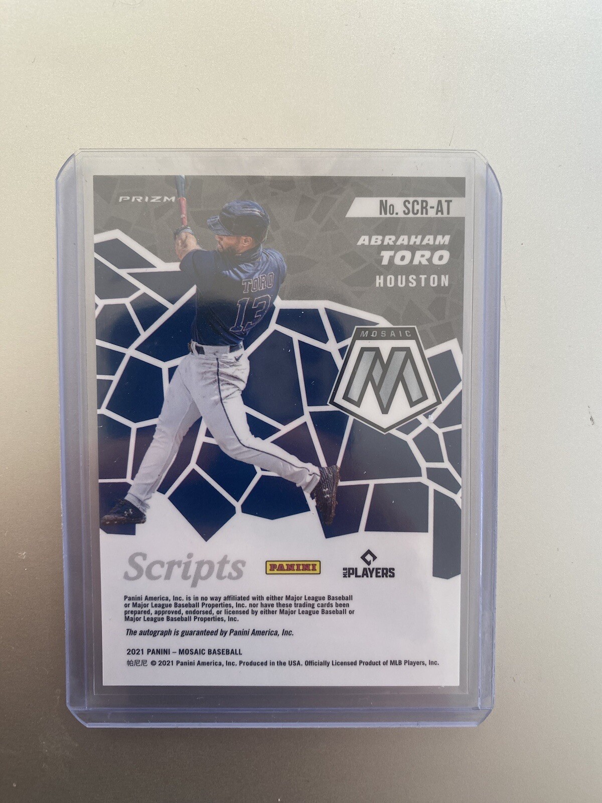 2021 Panini Mosaic - Scripts #SCR-AT Abraham Toro Auto Sliver | eBay