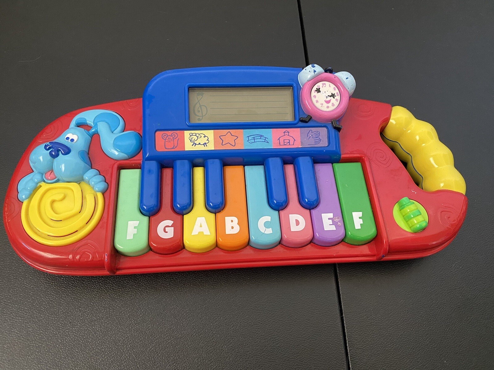 Blue's Clues Mattel Play'n Learn Keyboard Piano Educational Toy Blue ...