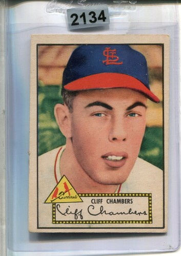1952 Topps #68 Cliff Chambers *VG-EX* St. Louis Cardinals 2134 | eBay