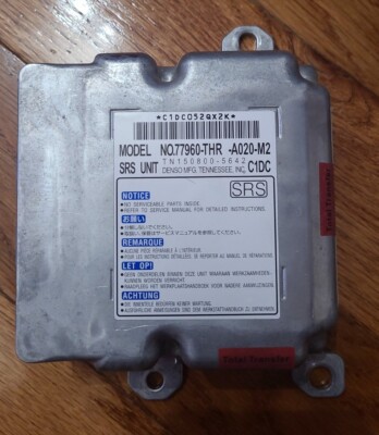 Honda Odyssey SRS Control Unit ECU 77960-THR-A020-M2 WITHOUT CRASH | eBay