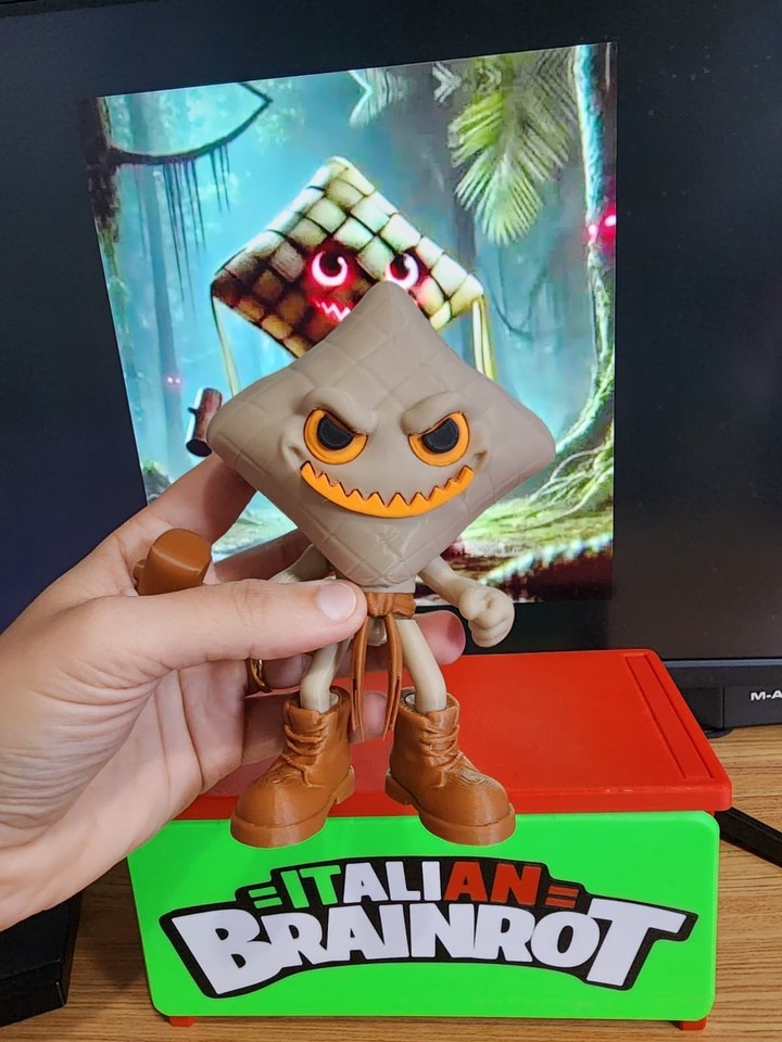 Ketupat Kepat - Italian Brainrot toy Limited Edition Physical Figure | eBay
