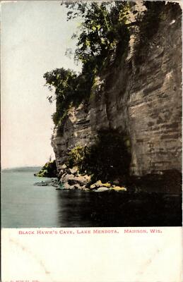 Milwaukee WI Lake Mendota Black Hawk's Cave Postcard unused 1900s/10s ...