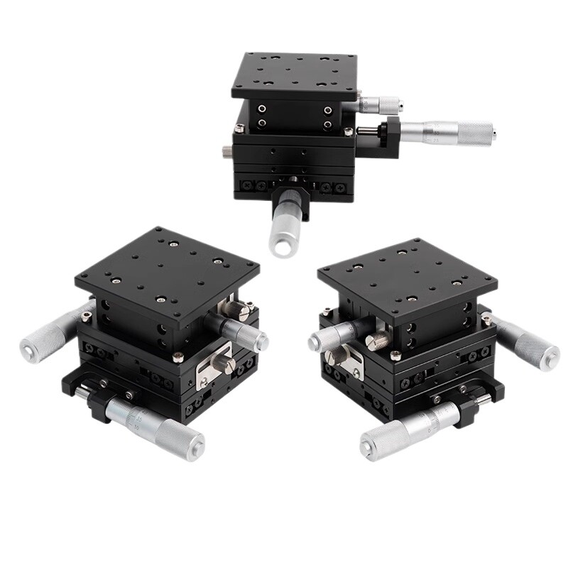 XYZ Axis Manual Precision Displacement Stage Aluminium Alloy Moving ...