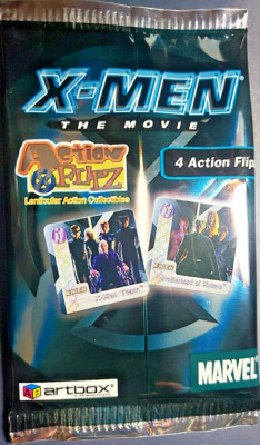 2000 ArtBox Marvel's Action Flipz Lenticular X-Men One Movie Trading ...