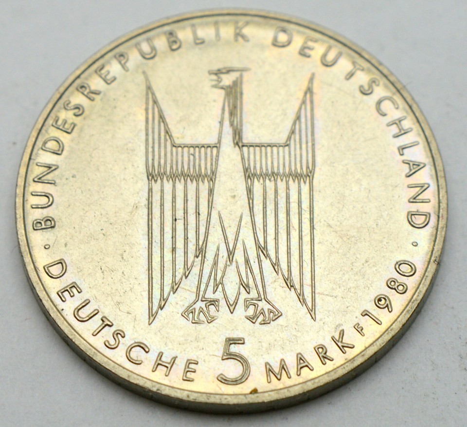 GERMANY 5 MARK 1980 DER KOLNER DOM OLD COIN | eBay