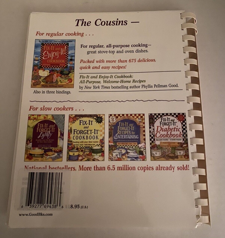 Fix-It and Enjoy-It! Cookbook : All-Purpose, Welcome-Home Recipes by ...