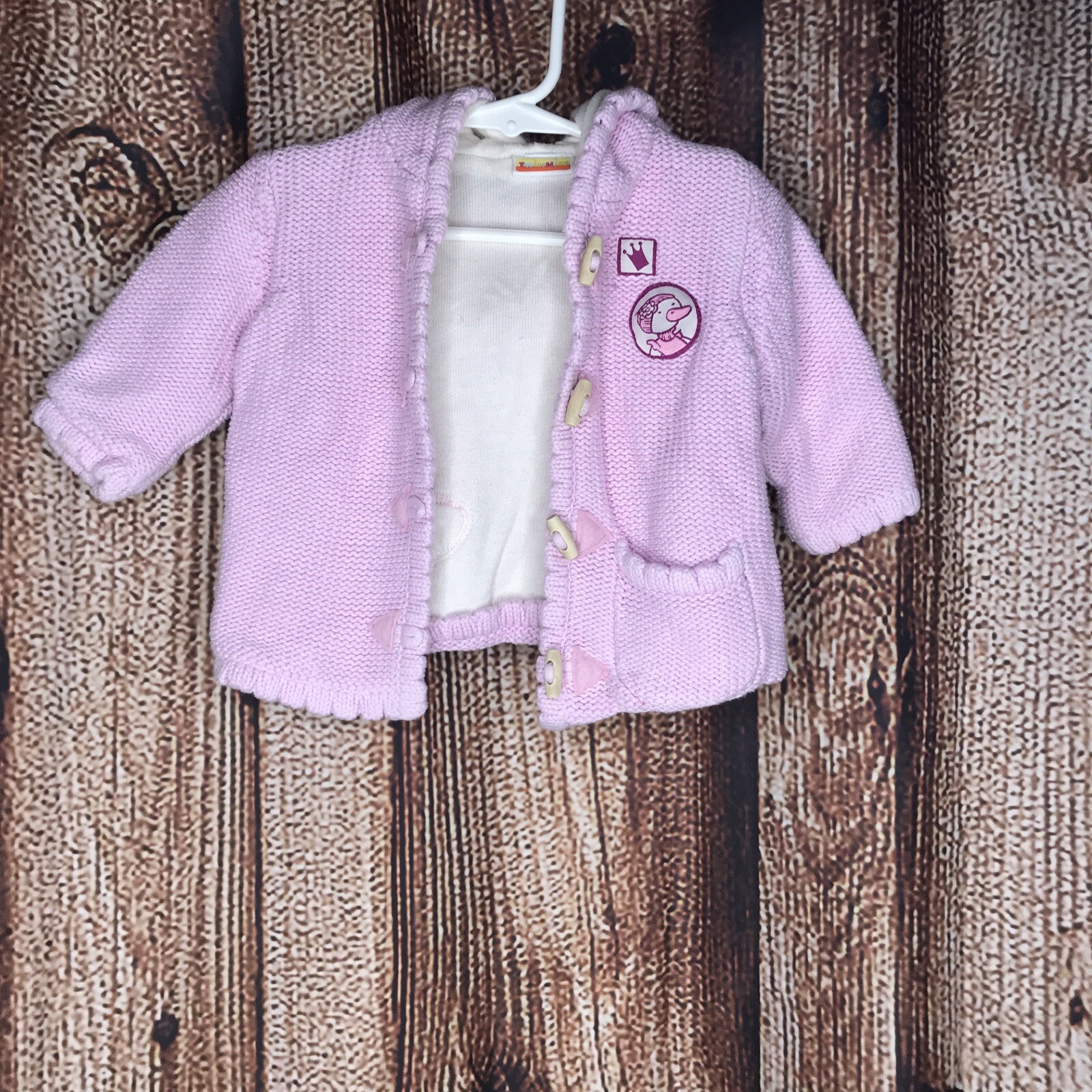 Vintage Twinnies Infant Baby Girls Cardigan Hoodie Pi… - Gem