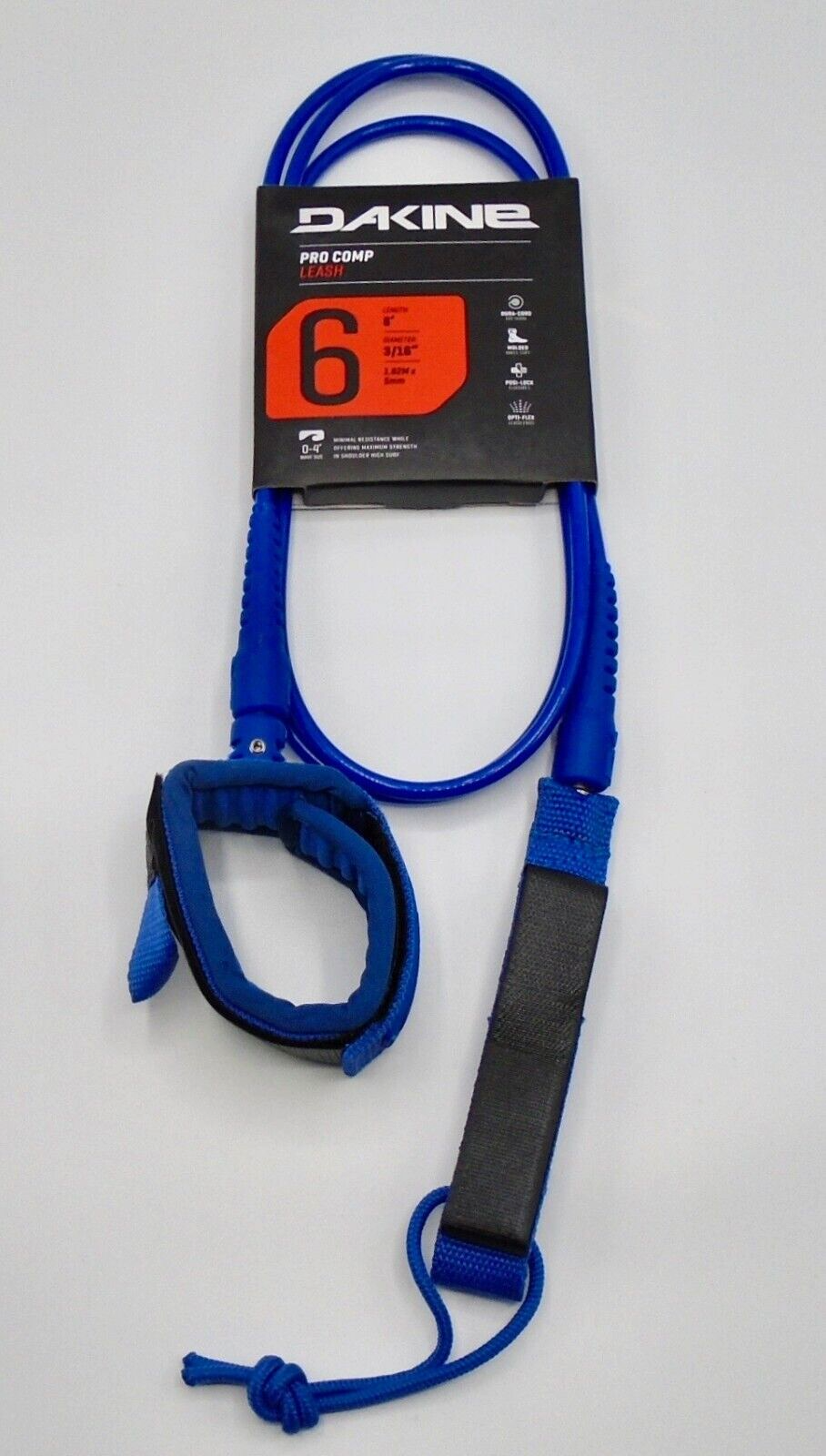 Dakine Pro Comp 6' /16" Surfboard Leash Color Deep Blue One Size for ...