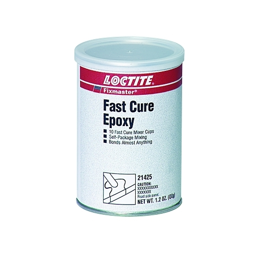 Loctite Fixmaster® Fast Cure Epoxy, Mixer Cup, 0.12 Oz, Capsule, Grey ...