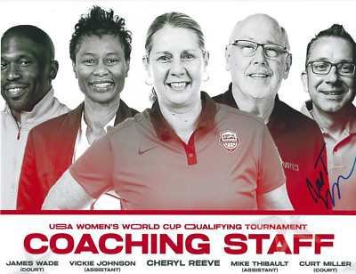 CURT MILLER Signed 8.5 x 11 Photo WNBA Basketball LOS ANGELES SPARKS ...