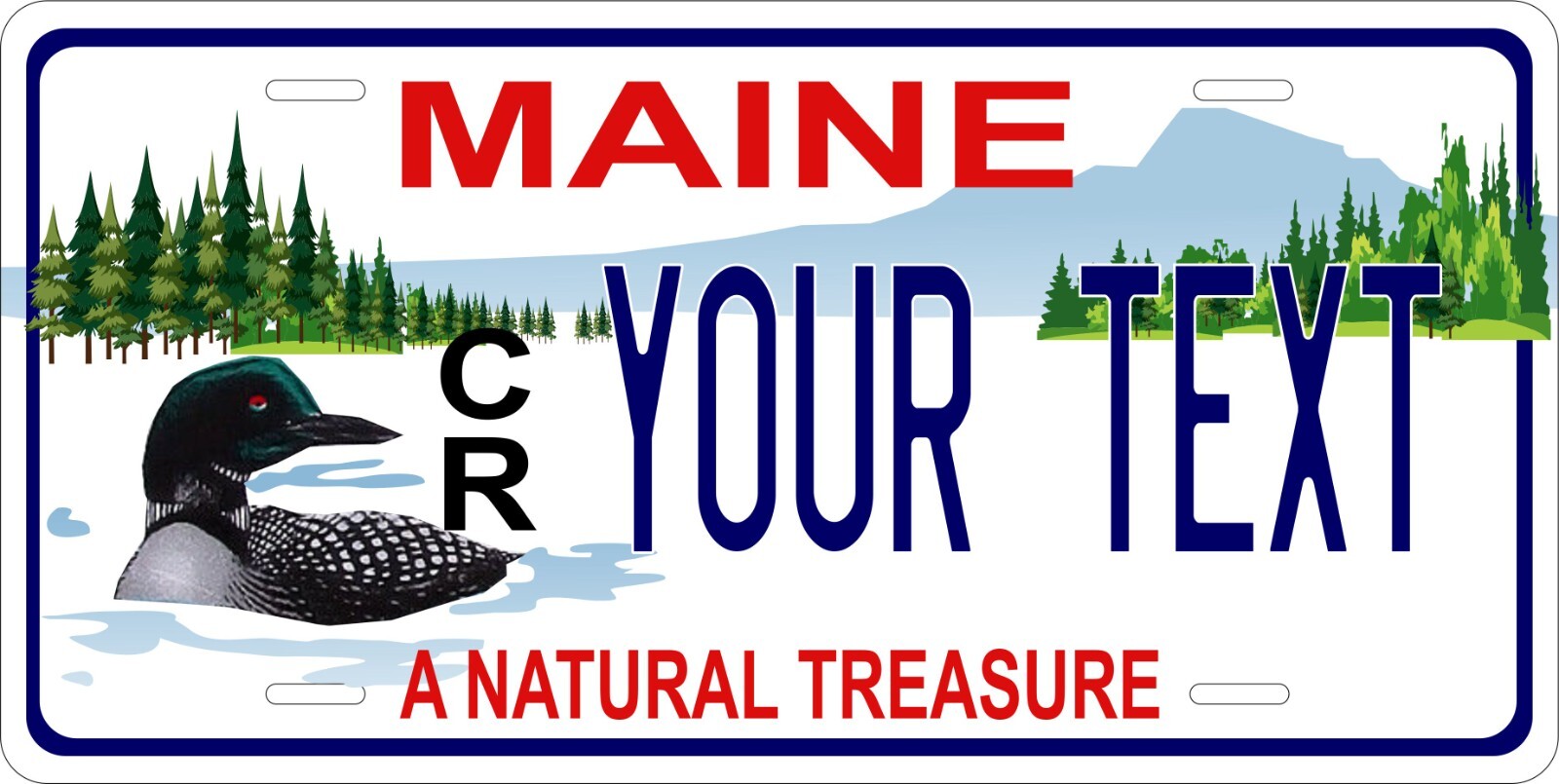 Maine Loon License Plate Personalized Custom Auto Bike Motorcycle | eBay