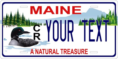 Maine Loon License Plate Personalized Custom Auto Bike Motorcycle | eBay