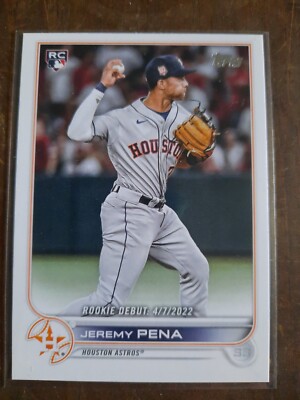 2022 Topps Update US276 Jeremy Pena Debut Rookie A2 | eBay