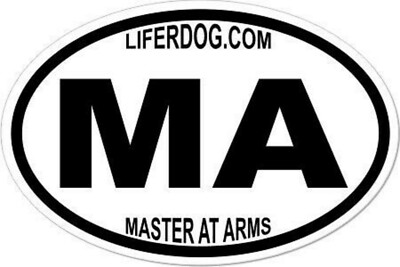 4x6 USN MA MASTER AT ARMS STICKER | eBay