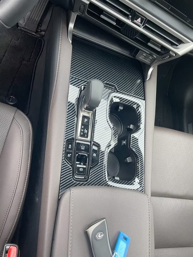 Carbon Fiber Gear Shift Box Panel Cover Trim For Lexus RX350h RX500h ...