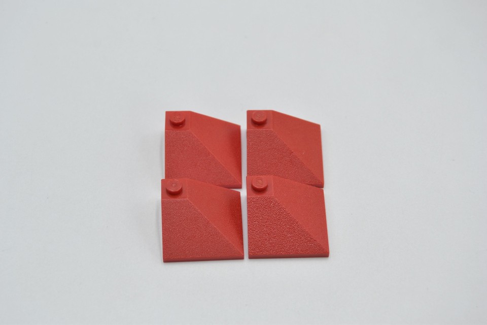 LEGO 4 x Dachstein Schrägstein rot Red Slope 33 3x3 Double Convex 3675 ...