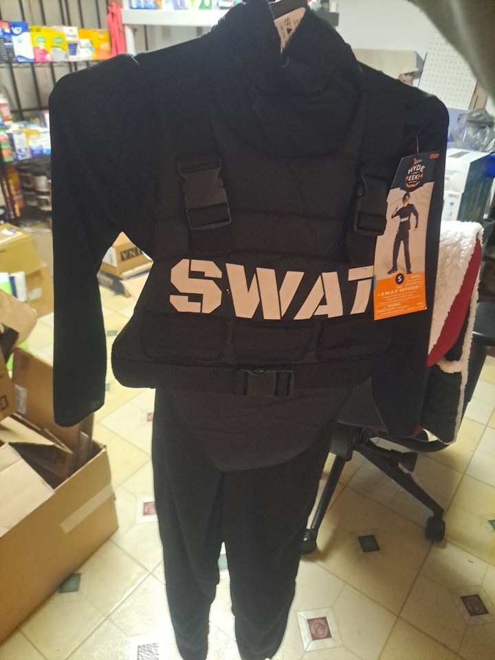 Boy's SWAT Officer Police, Crime Fighter Halloween Costume - Kids 4-7 ...