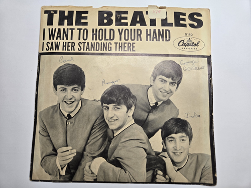 The Beatles, ‘I Want To Hold Your Hand’ 45 RPM original LA pressing on ...