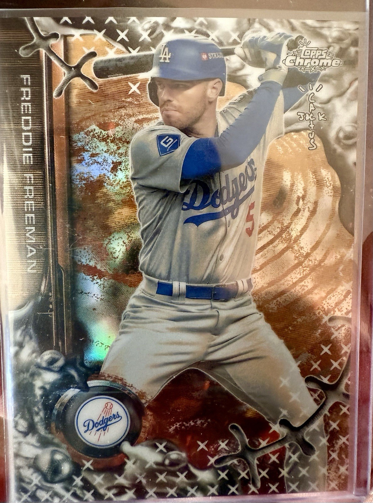 2025 Topps Chrome x Cactus Jack Freddie Freeman #43 Black Refractor | eBay