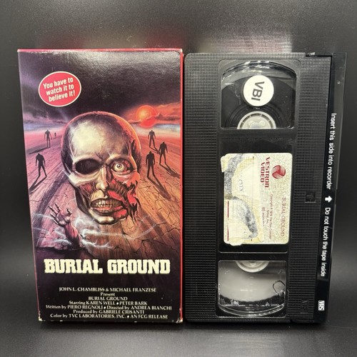 Burial Ground VHS Vestron Video Horror Former Rental With Slip ...