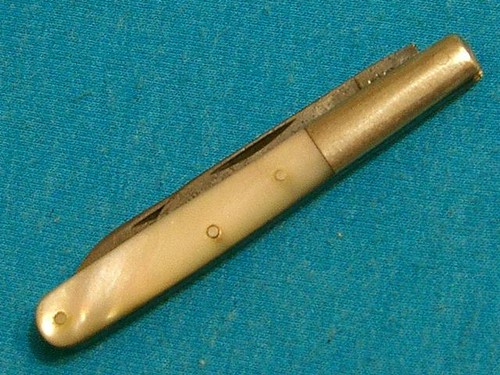 ANTIQUE ROBESON CUTLERY RCCO 722236 PEARL SLIM DOCTORS PEN KNIFE ...
