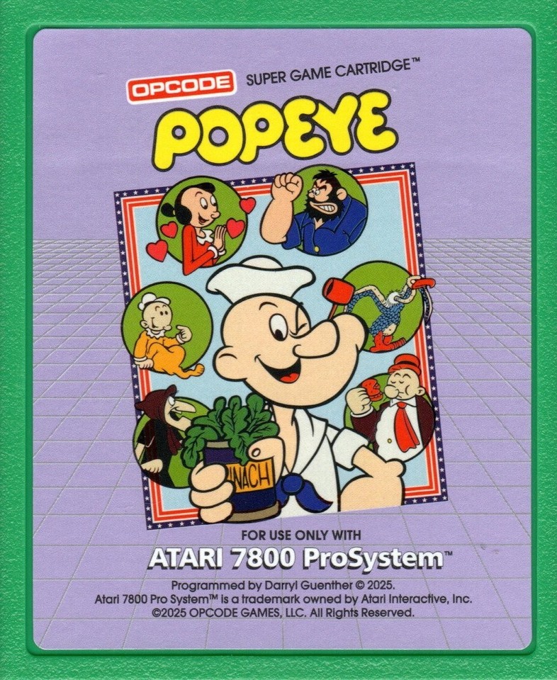 POPEYE for ATARI 7800 Opcode NEW IN BOX | eBay
