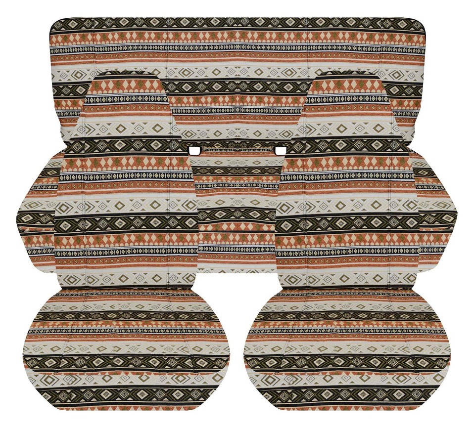 Fits 1985-2006 Jeep wrangler YJ-TJ-LJ Front and Rear aztec boho seat ...