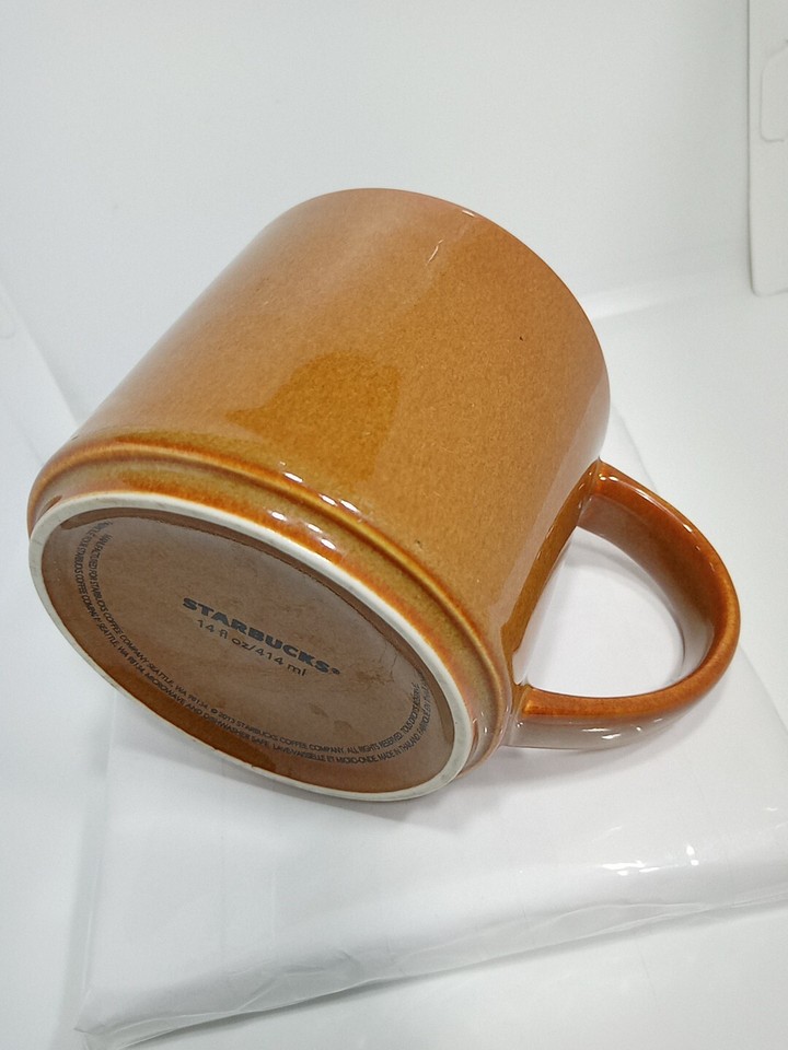 STARBUCKS COFFEE MUG. STARBUCKS MUG. STARBUCKS ORANGE Deco Mug. B308 | eBay
