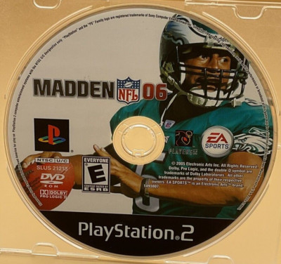 SONY Playstation 2 PS2 Madden NFL 06 2005 TESTED Disc Only Fast Free ...