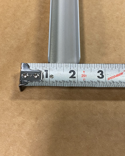 1" U Channel Rail Aluminum Trim 72" Length RV Trailer Molding C Channel ...