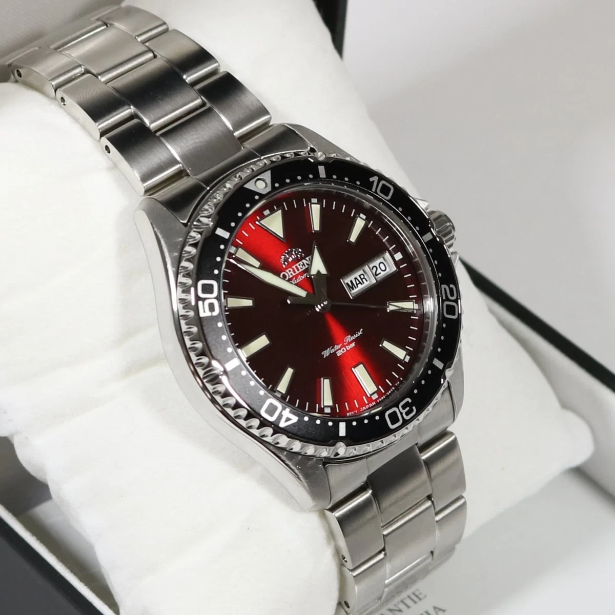 Orient Kamasu Automatic Watch Red Dial Excellent