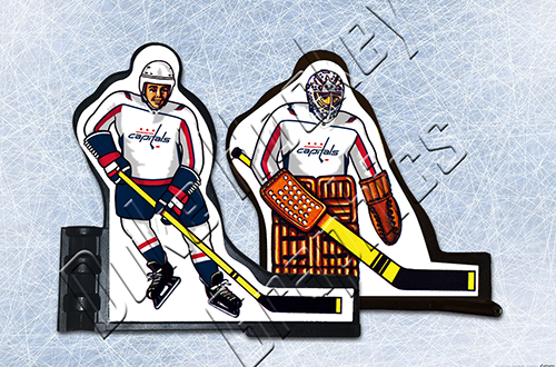 NHL Washington Capitals 2008-Present white PEEL-OFF vinyl decals Coleco ...