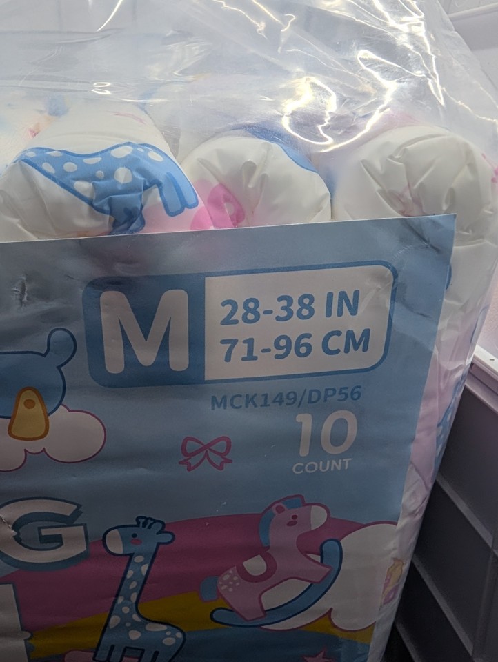 Cutie PlusU Rocking Fun Adult Diapers Abdl Fetish Incontinence SZ M 10 ...