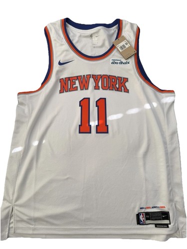 Authentic Jalen Brunson NY Knicks Finals White Nike Association Edition ...