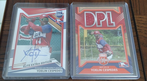 Yoelin Cespedes Red Sox 2 Card Lot Auto DPL FREE S&H | eBay