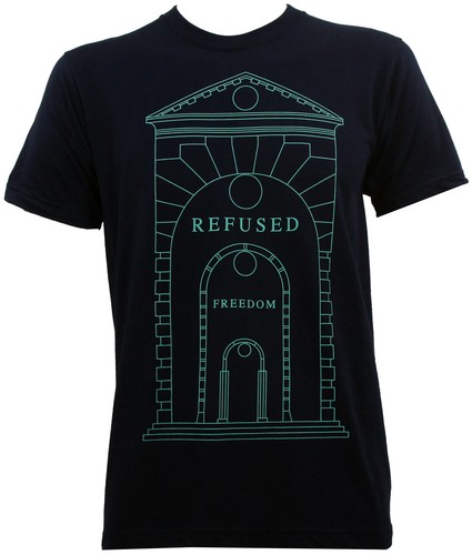 Authentic REFUSED Band Arch Freedom Navy Slim Fit T-Shirt 2XL NEW | eBay