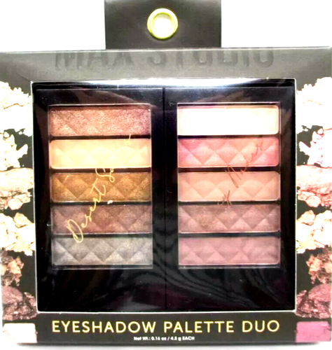MAX STUDIO Eyeshadow Palette Duo Set ROSY NUDES & DESERT SANDS Colors ...