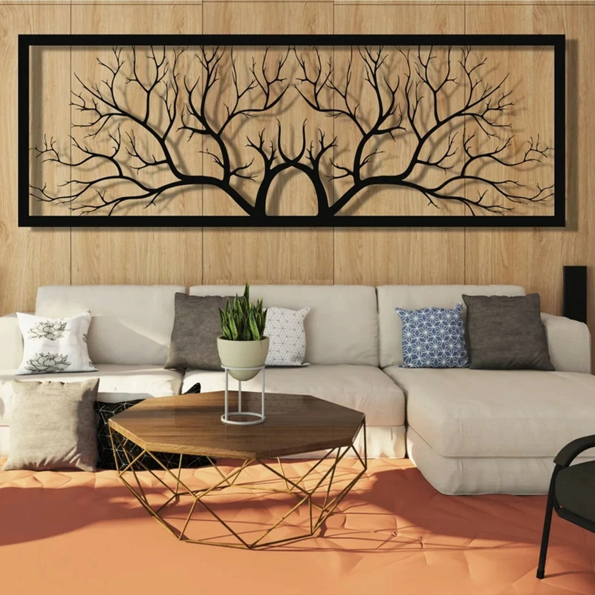 Framed Tree Branch Art