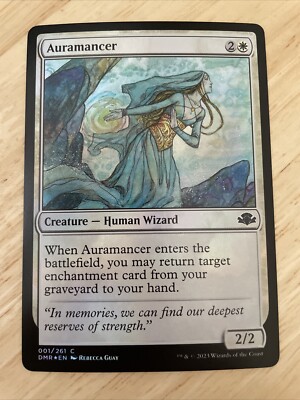 MTG Auramancer Dominaria Remastered #001/261 FOIL Common NM/M | eBay