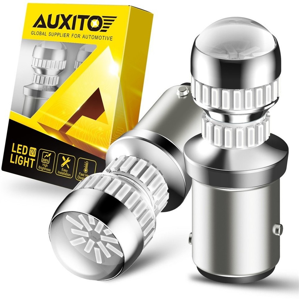 AUXITO LED 1157 Brake/Stop/Tail Light Bulb Red Super Bright Halogen ...