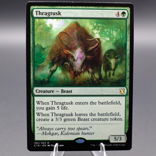 Thragtusk Normal 185 C19 Commander 2019 NM MTG | eBay