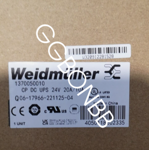 NEW WEIDMULLER CP DC UPS 1370050010 Power Switch 24V 20A / 10A FedEX or ...