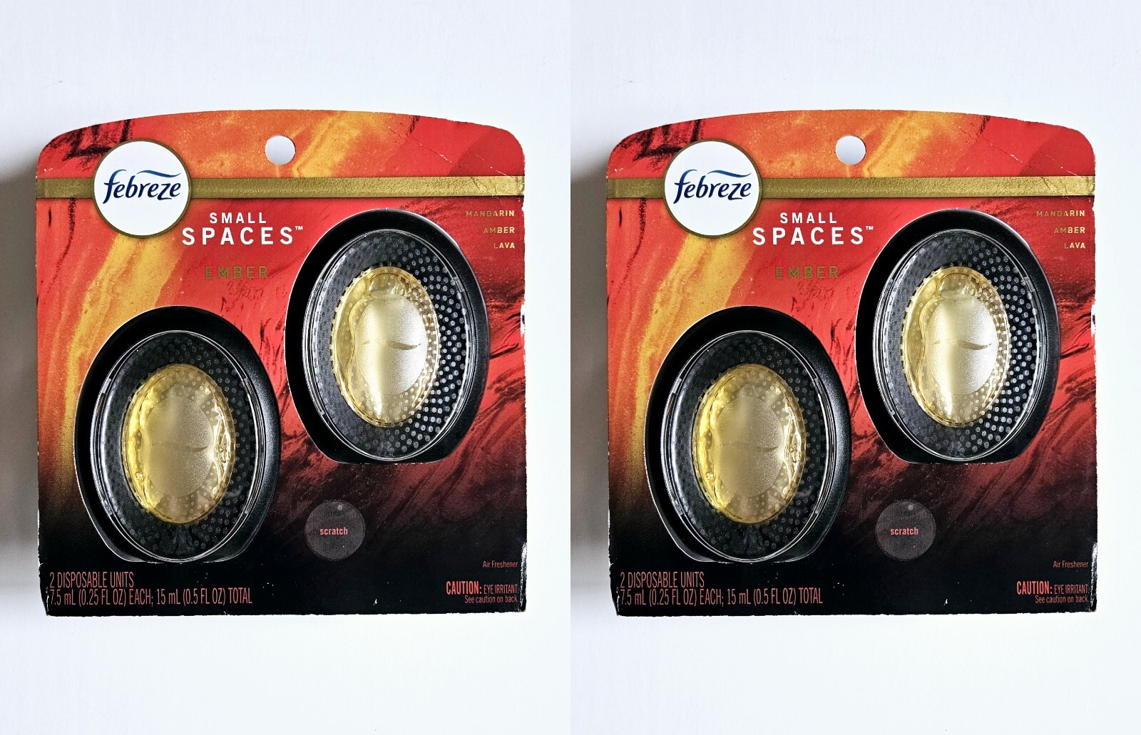 Febreze Small Spaces Air Freshener Ember 4 Count - TWO Packages | eBay